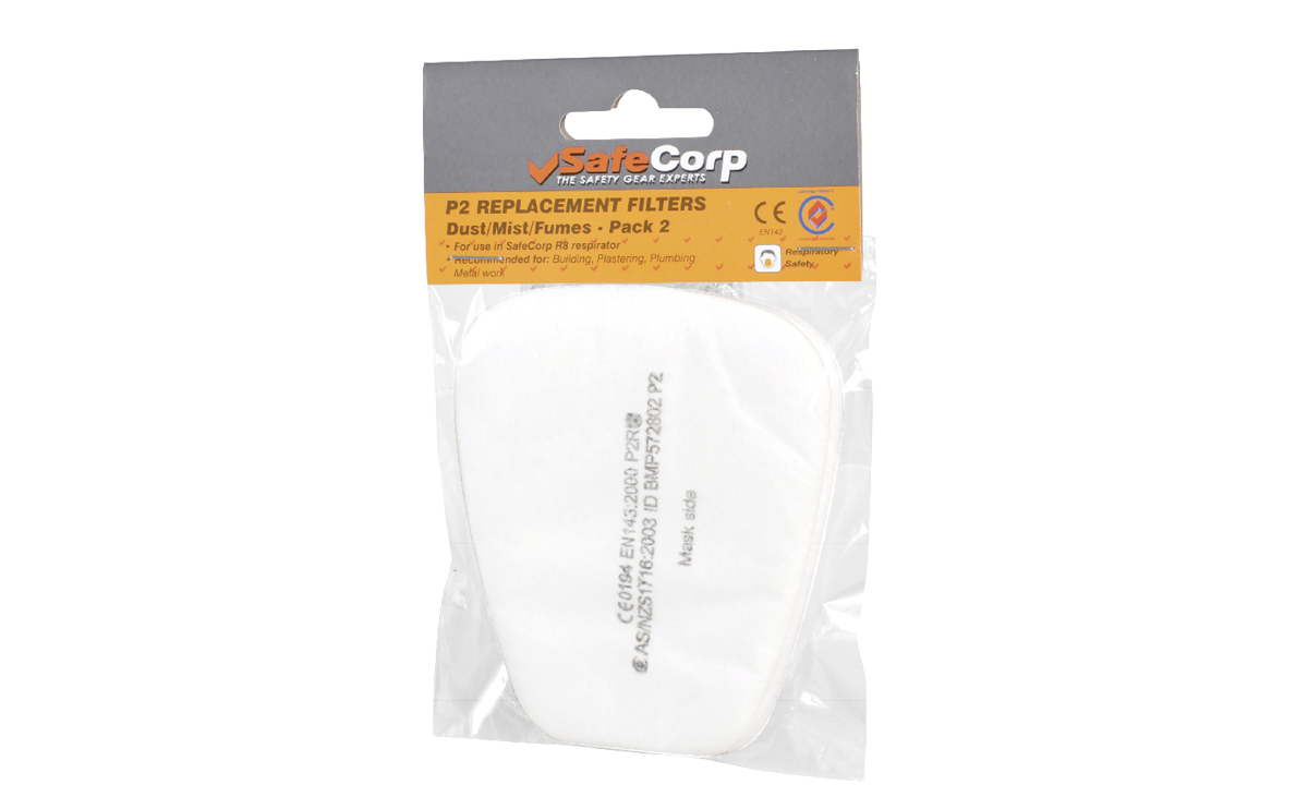 Dust Mask Respirator Filter P2 2pkt Safecorp | Wallboard Tool Company
