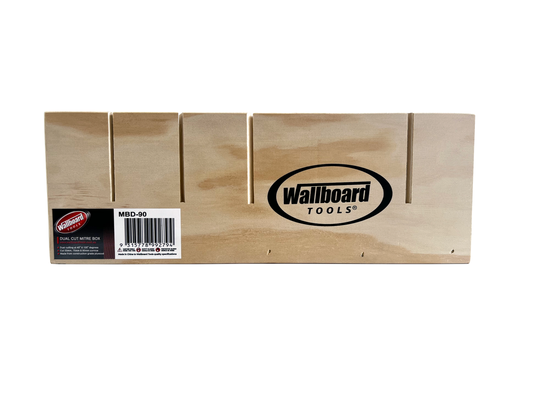 Dual Cut Mitre Box for 55mm, 75mm & 90mm Cornices – Wallboard Tools | Wallboard Tool Company